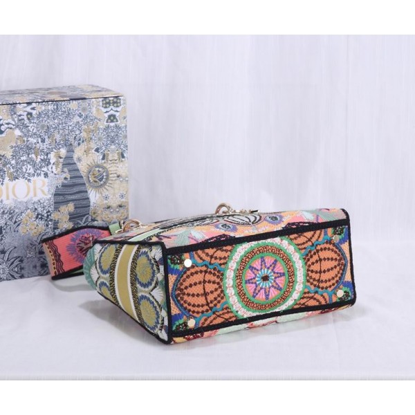 Replica Dior Lady D-Lite Multicolor Dior In Lights Embroidery, Fake ...